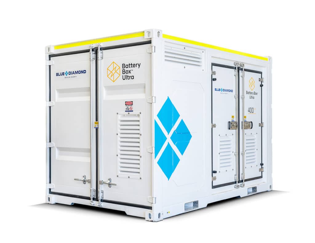 Battery Box Ultra 400 – Mobile Hybrid BESS – Blue Diamond Machinery